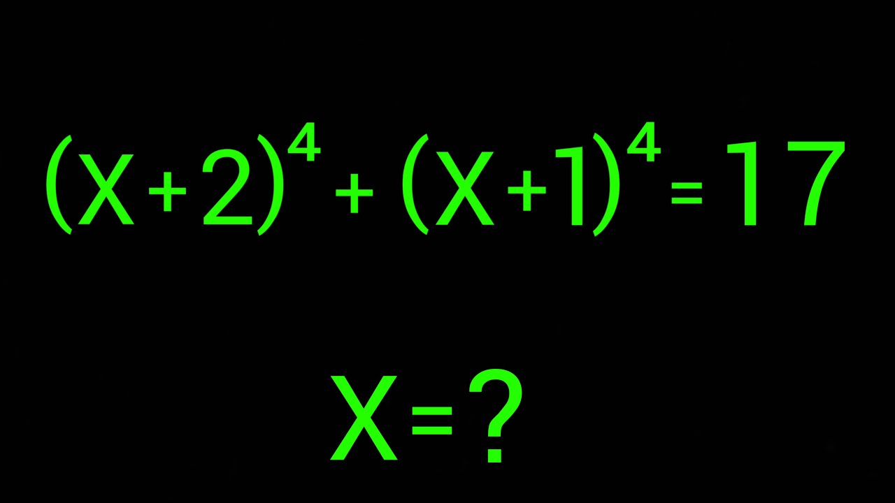 Math Olympiad | A Nice Algebra Problem | Find the values of X - YouTube