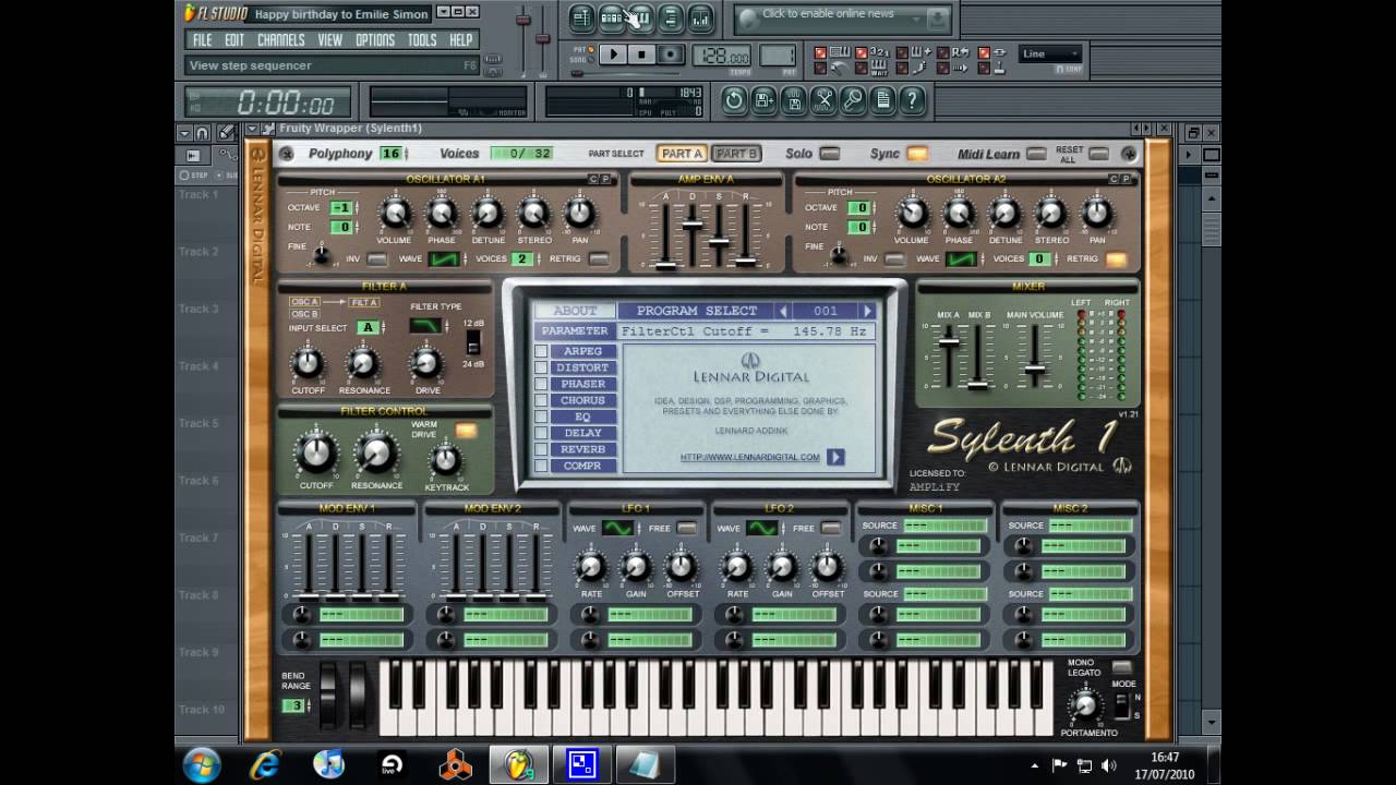Deadmau5 Progressive house synth on sylenth1 - YouTube