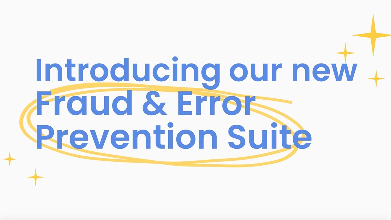 Solution | Introducing our new Fraud & Error Prevention Suite - YouTube