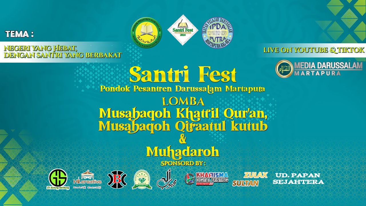 LOMBA MUSABAQAH KHATIL QUR'AN, MUSABAQAH TILAWATIL QUR'AN & MUHADHARAH ...