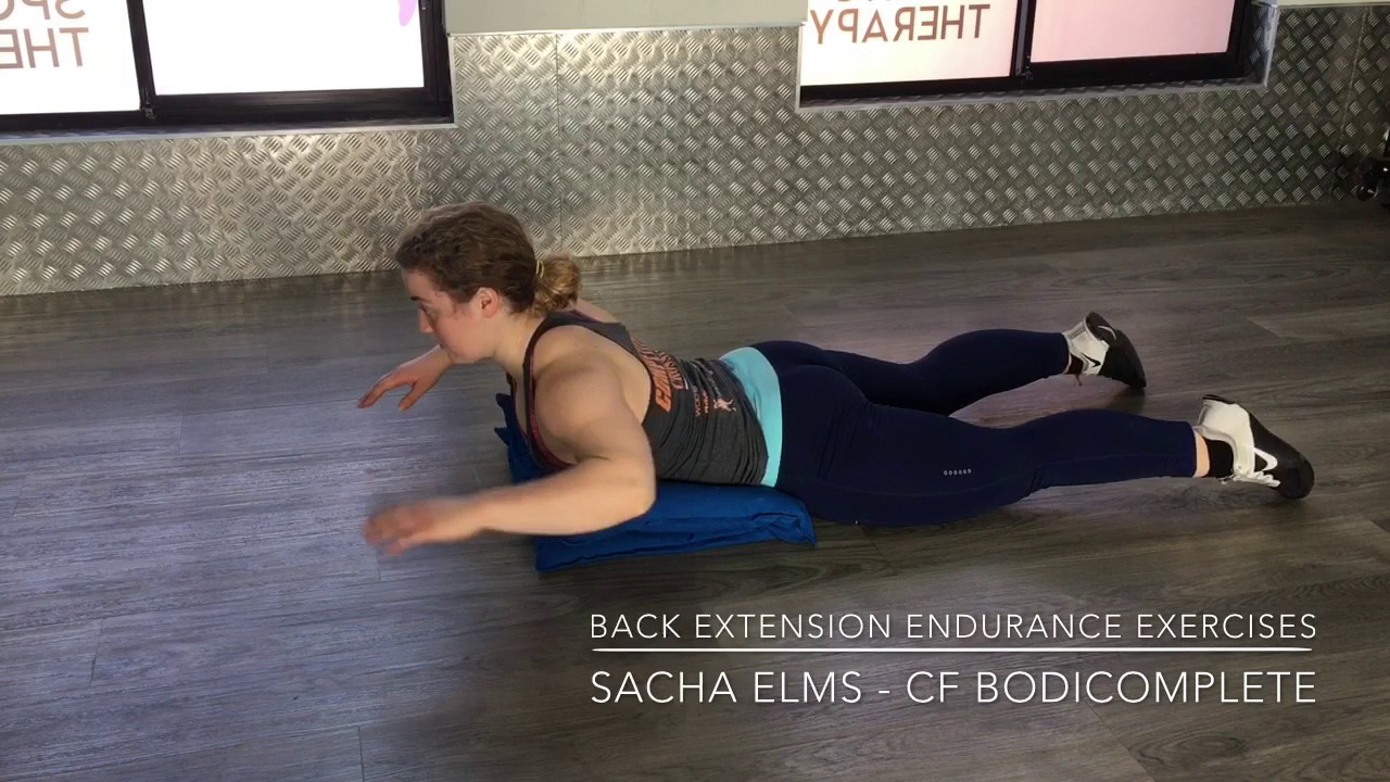 Back Extension Endurance Exercises (Static Abdominals / Trunk / Back ...