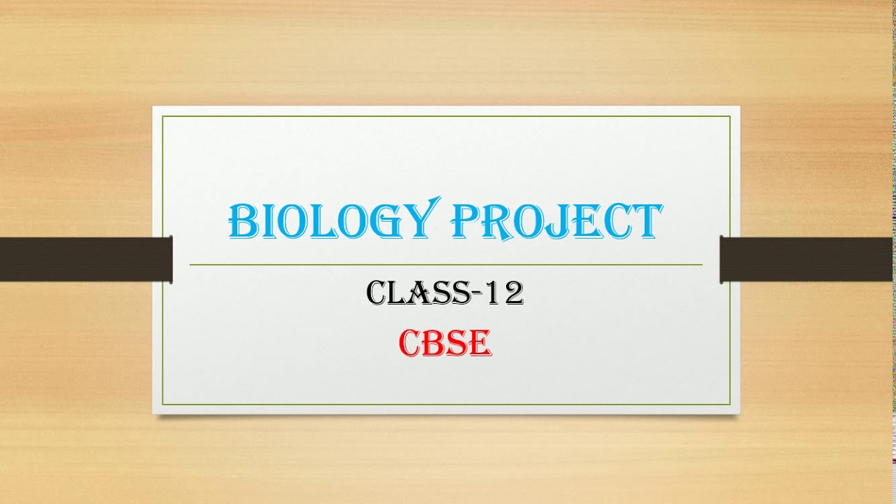 Class 12 BIOLOGY PROJECT on AIDS , PDF link in description box - YouTube