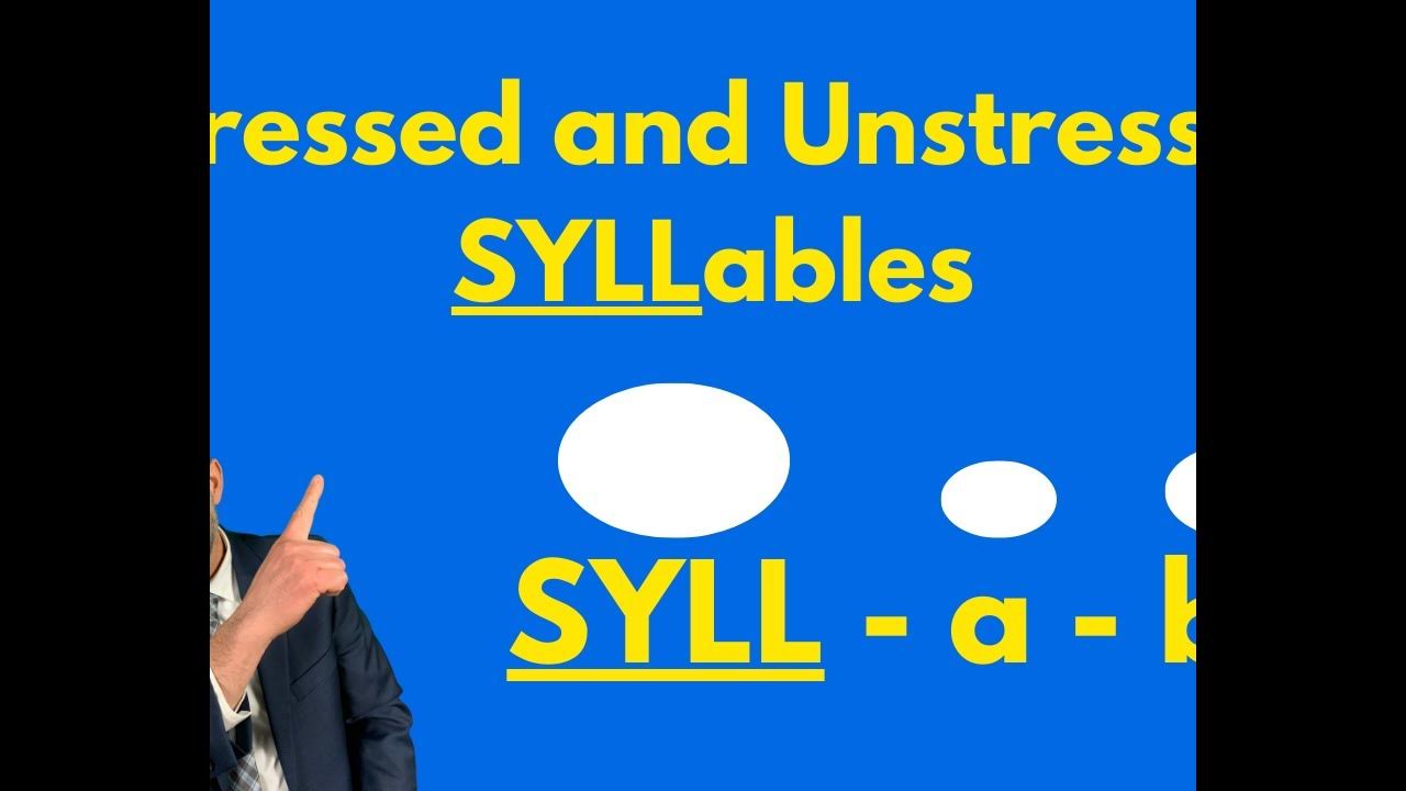 stressed and unstressed syllables - YouTube