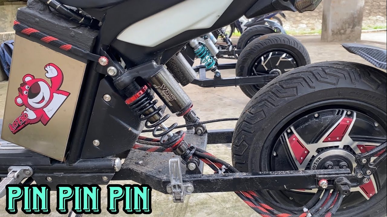 Review ''Xe Đạp Điện Độ'' Cap Pin Bánh 5k NĐ Apt660 Qs Yuma 5000w - YouTube