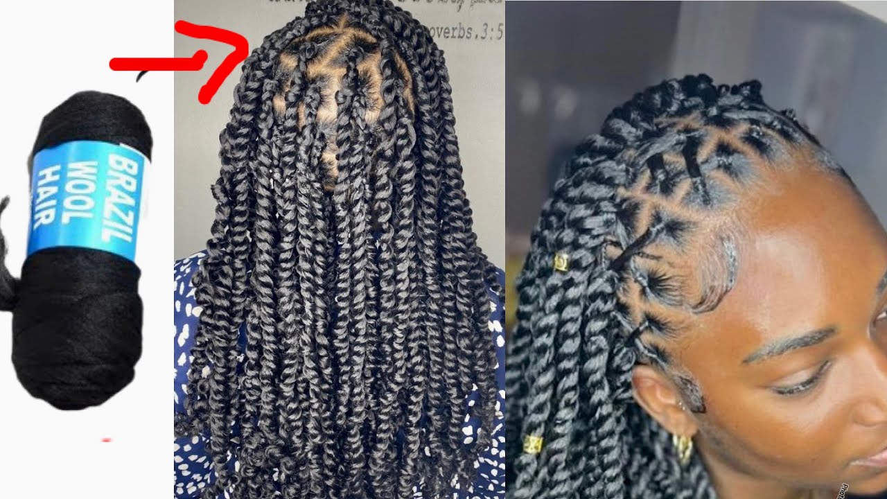 Wow 😱 Brazilian wool to make spring twist/ passion twist . Brazilian ...