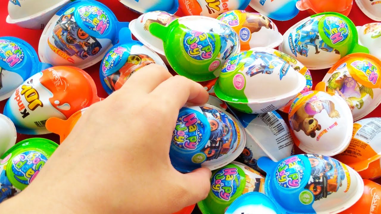 Hello surprise 🤩 candies surprise egg toys | kinder joy happy joy ...