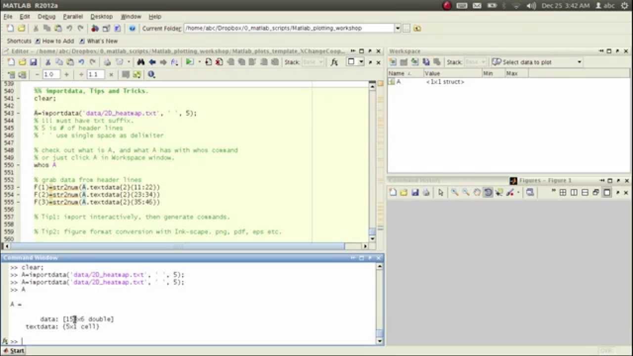 12 matlab importdata (basic and brief) - YouTube