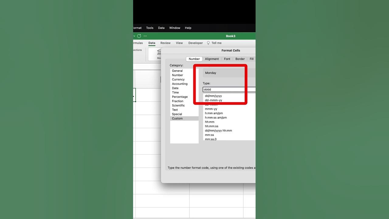 Formatting Longer Dates In Excel Excelshorts Exceltip Exceltutorial Shorts Trending Youtube 5397