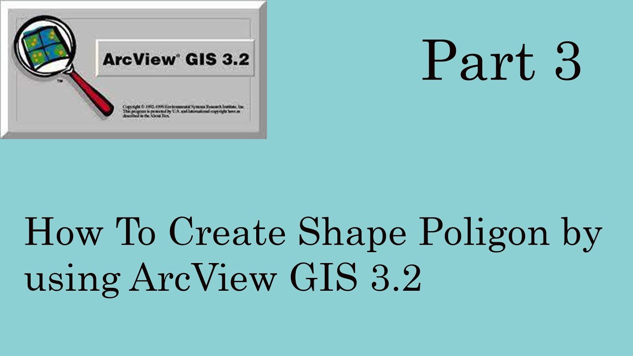 How To Create Poligon by using ArcView GIS - YouTube