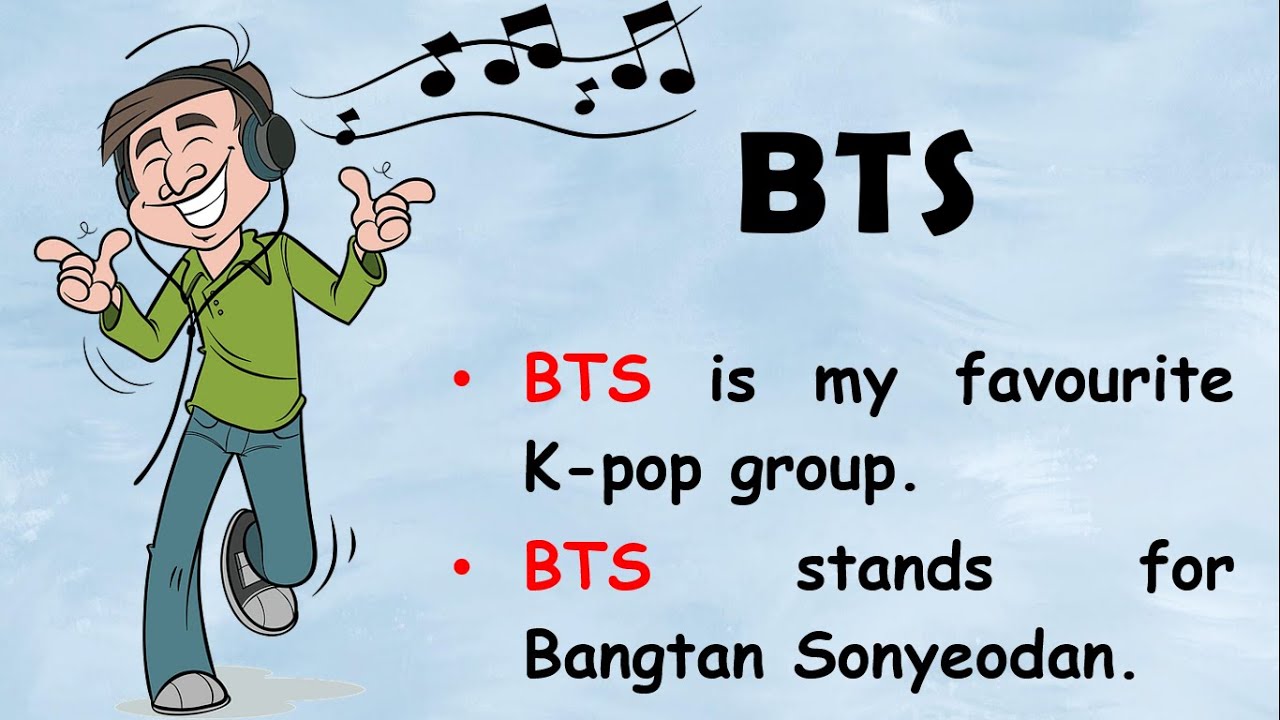 About BTS | in English | My Favourite Singers | Few Lines on | Few ...