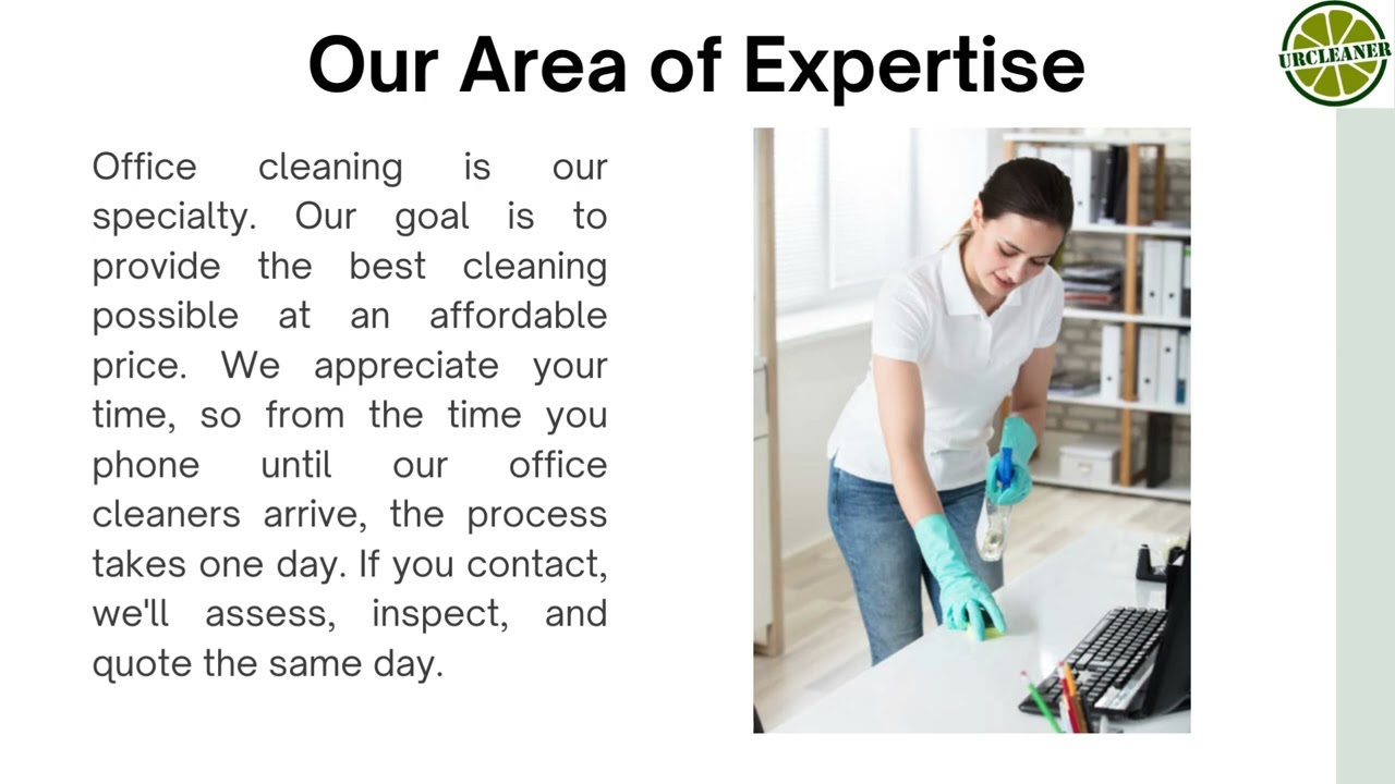 Keep Your Office Spotless With UrCleaner's Help! - YouTube