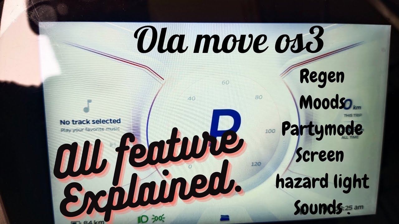 ola move os3. all feature explained in simple way. regen, moods ...