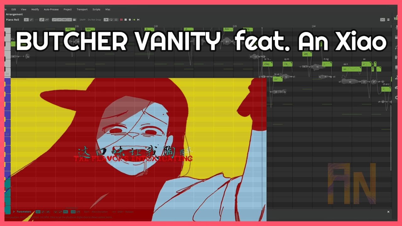 [Synthesizer V Cover] BUTCHER VANITY [AN XIAO] ^q^ - YouTube