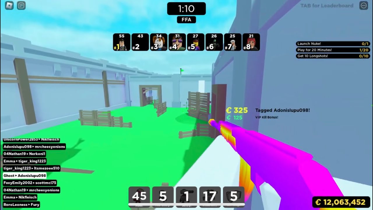 Tempered Ak Only Challenge! Roblox Big Paintball - YouTube