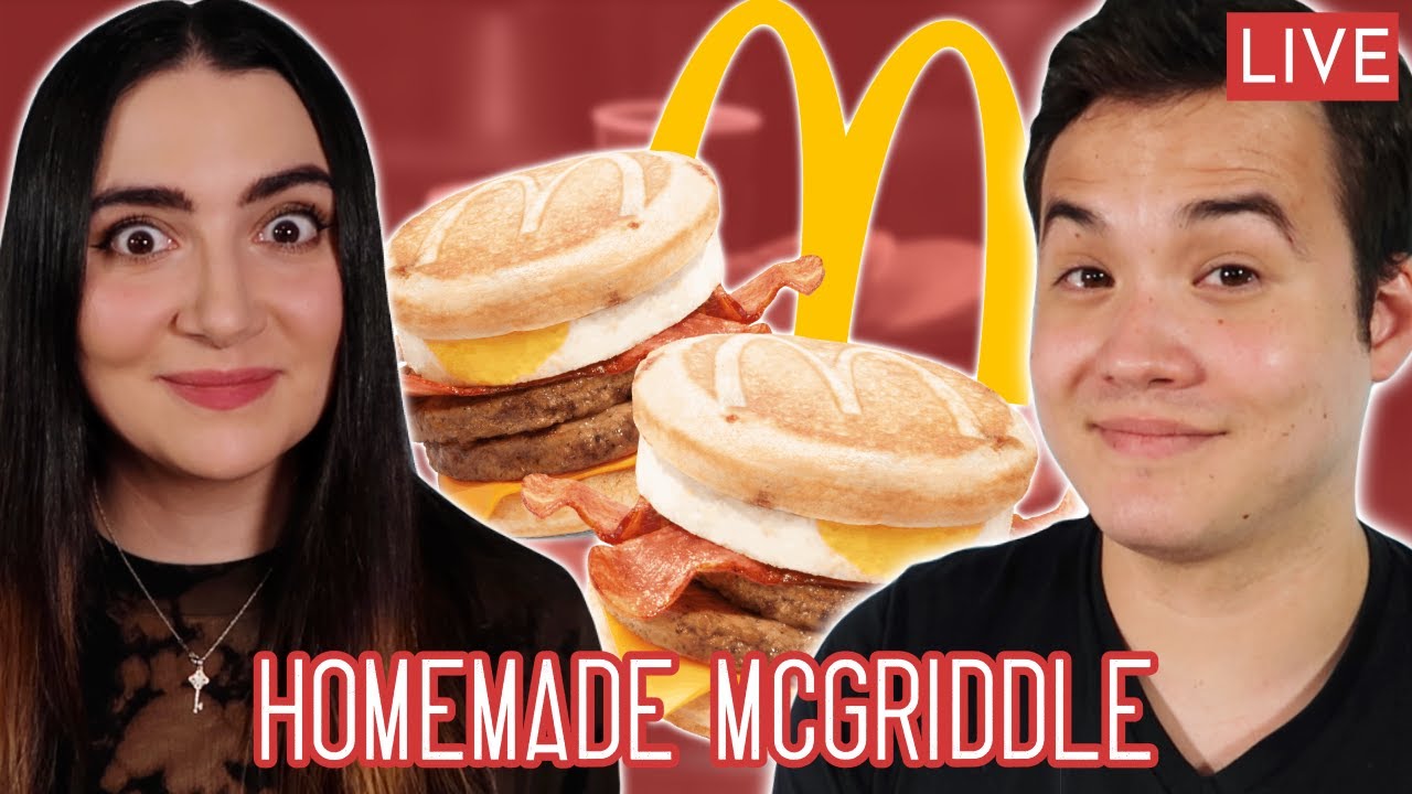 Following a Homemade McDonald's McGriddle Recipe Live - YouTube