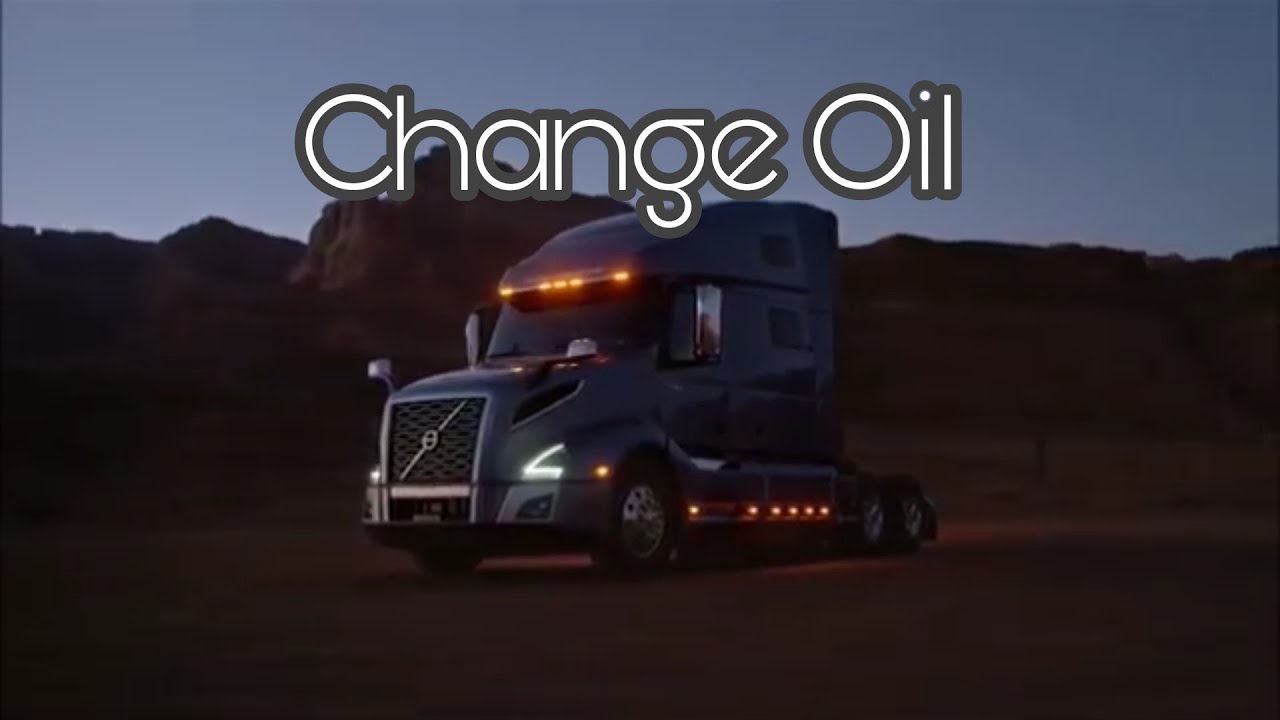How to change oil and change filter volvo truck 440 - YouTube