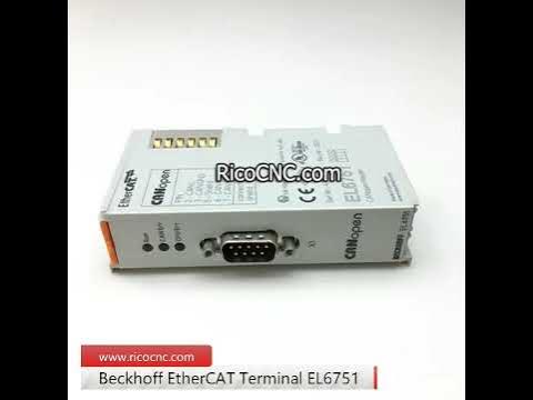 Beckhoff EtherCAT Terminal EL6751 with Master Slave Terminal for CANopen - YouTube