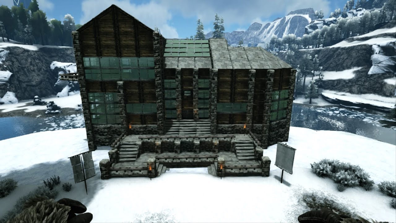 BUILDING A MANOR TUTORIAL ARK:Survival Evolved - YouTube
