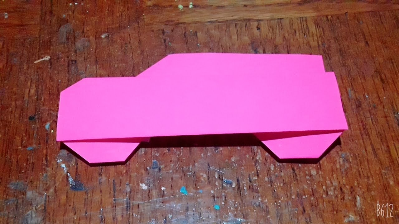 How to make an easy Paper Van ll Origami Van - YouTube