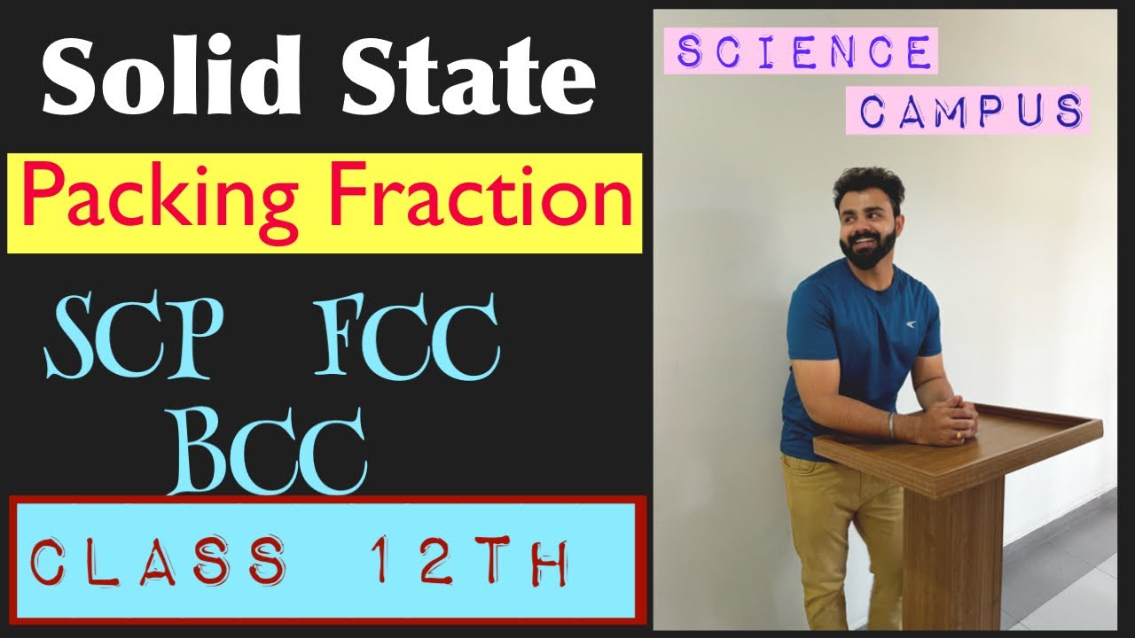 How to calculate packing efficiency in different unit cells- SCC, FCC ...