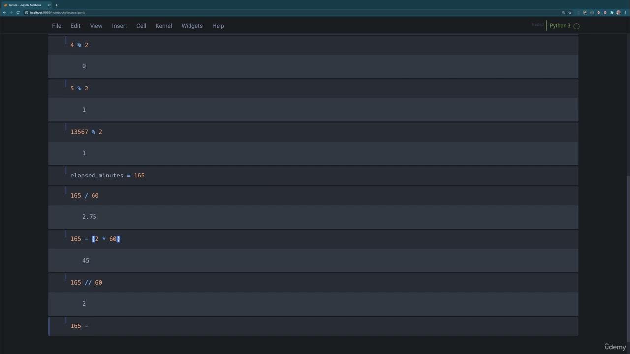 03 013 Integer Division and Modulus Coding - YouTube