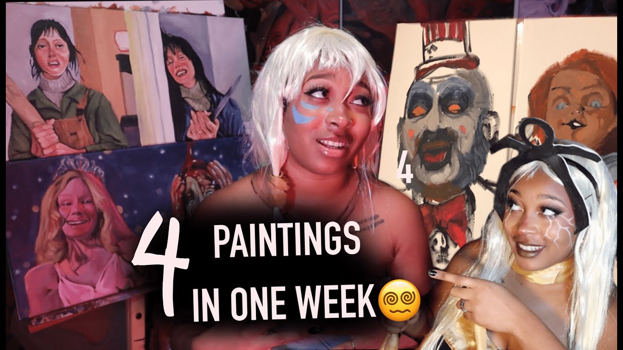 PAINTING Chucky / Captain Spaulding / Carrie / The Shinning (HORROR ...