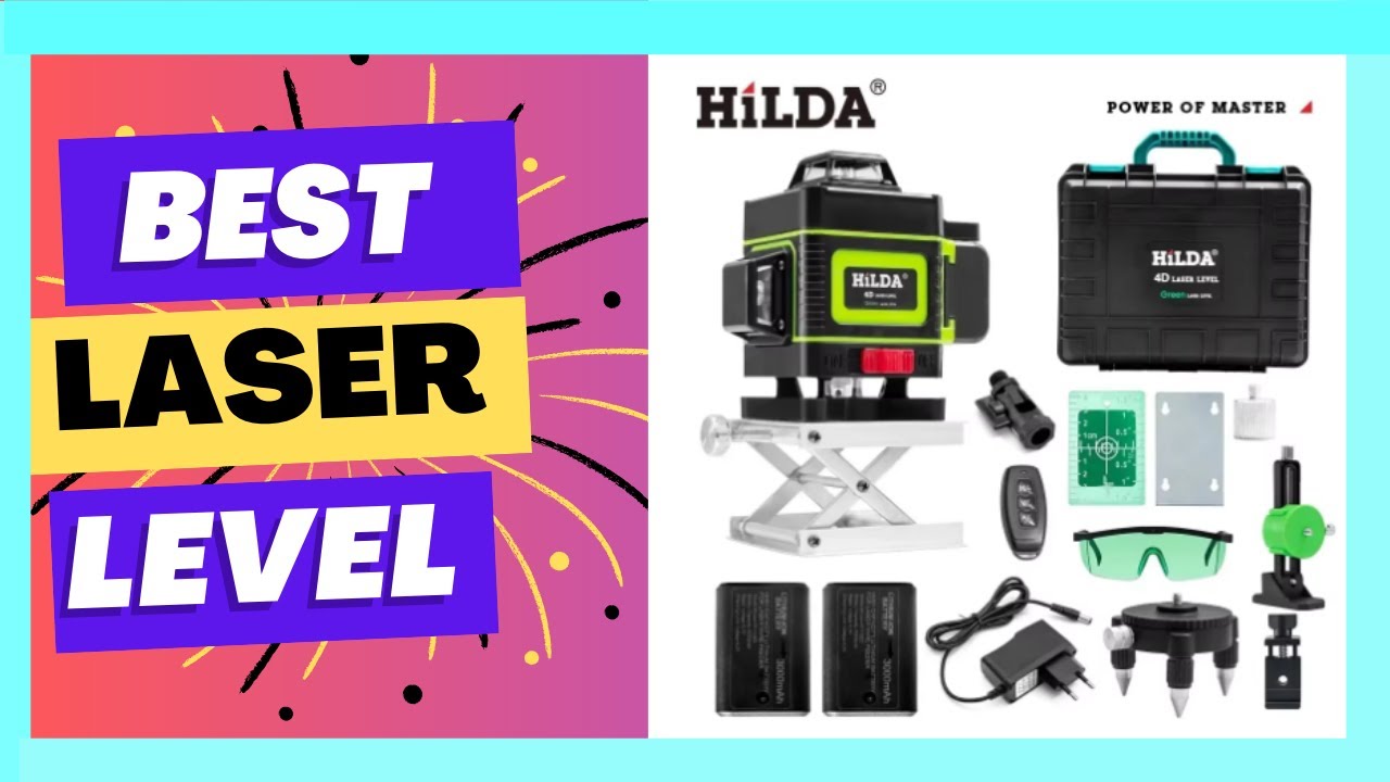 Hilda Laser Level 16 Lines 4D Self-Leveling 360 Horizontal And Vertical ...