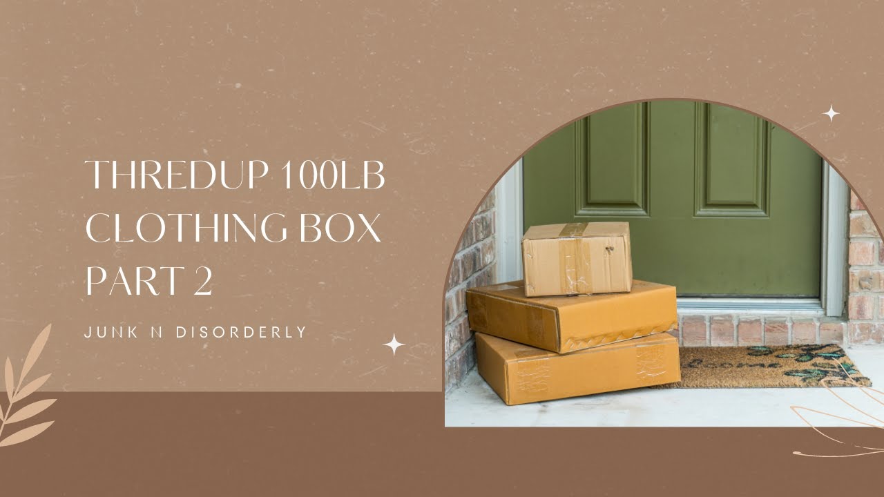 ThredUP 100lb clothing unboxing | Thrifted clothing haul - YouTube