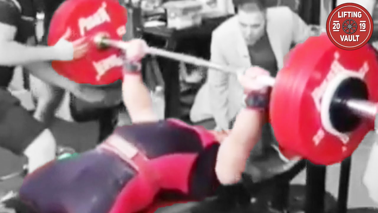 Retired Olympic Weightlifter Benches 290 kg - YouTube