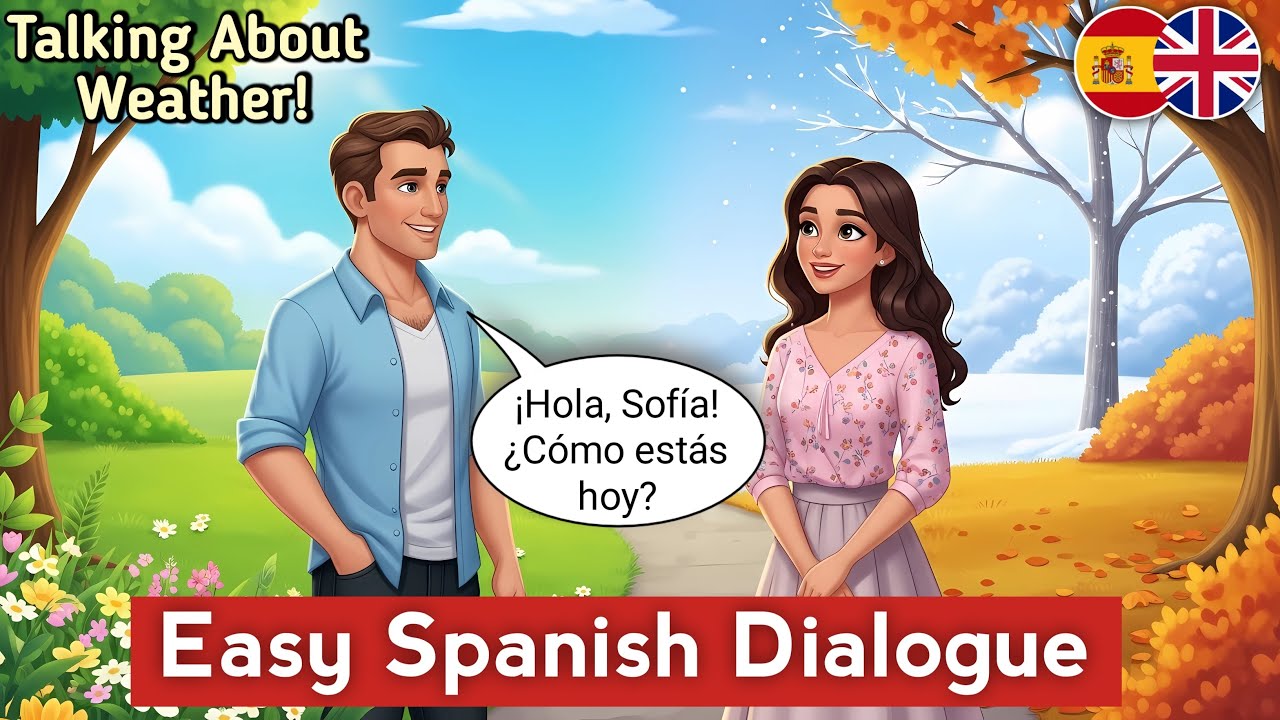 Learn Spanish For Beginners | Easy Conversation about WEATHER! - YouTube