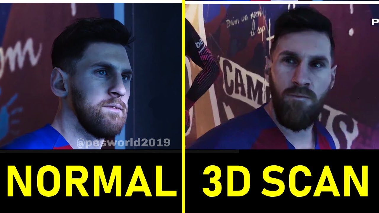 PES 2020 Lionel Messi Full Body + Face Scan New and Updated - YouTube