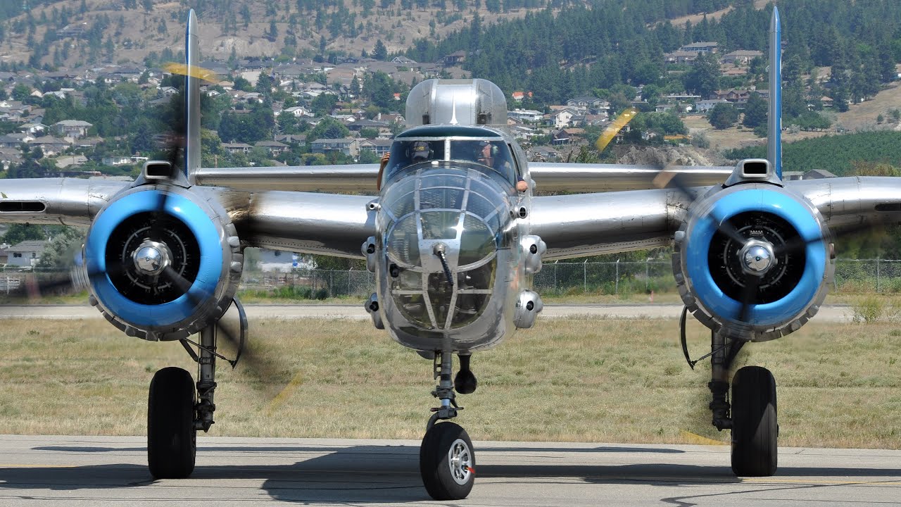 Close-up with the B-25 Mitchell "Maid in the Shade" - YouTube