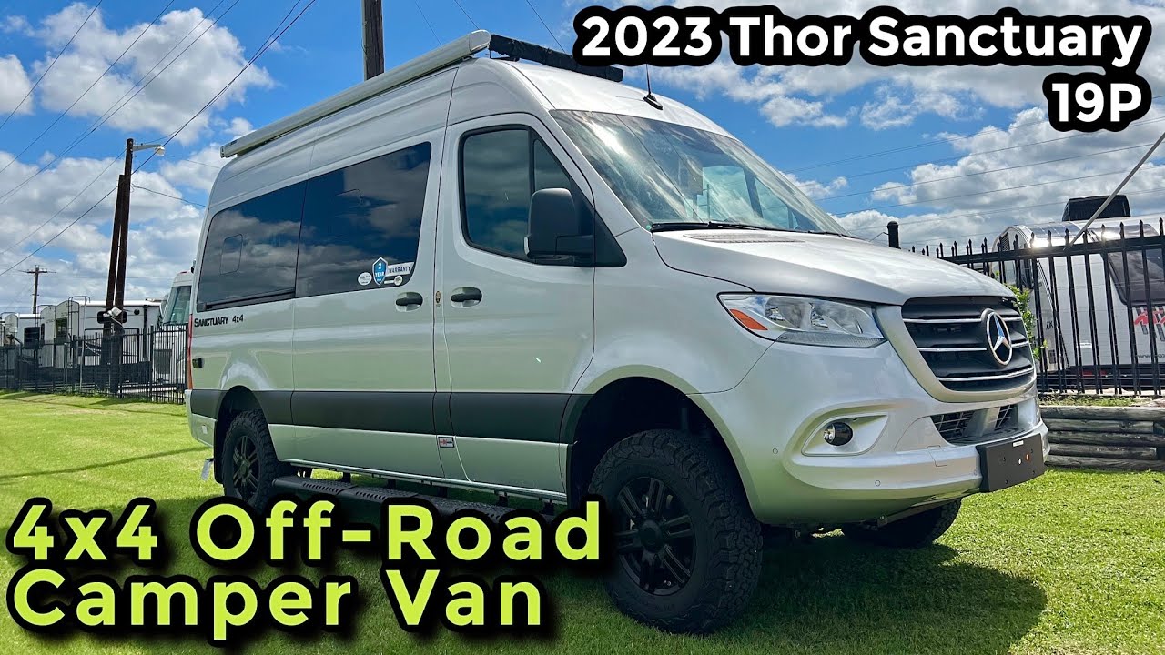 4x4 Off Road Camper Van! 2023 Thor Sanctuary 19P - YouTube