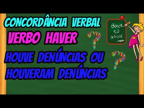🤩 CONCORDÂNCIA VERBAL- [Verbo HAVER] | HOUVE denúncias OU HOUVERAM ...
