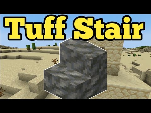 How to Craft Tuff Stairs in Minecraft 1.21 - YouTube