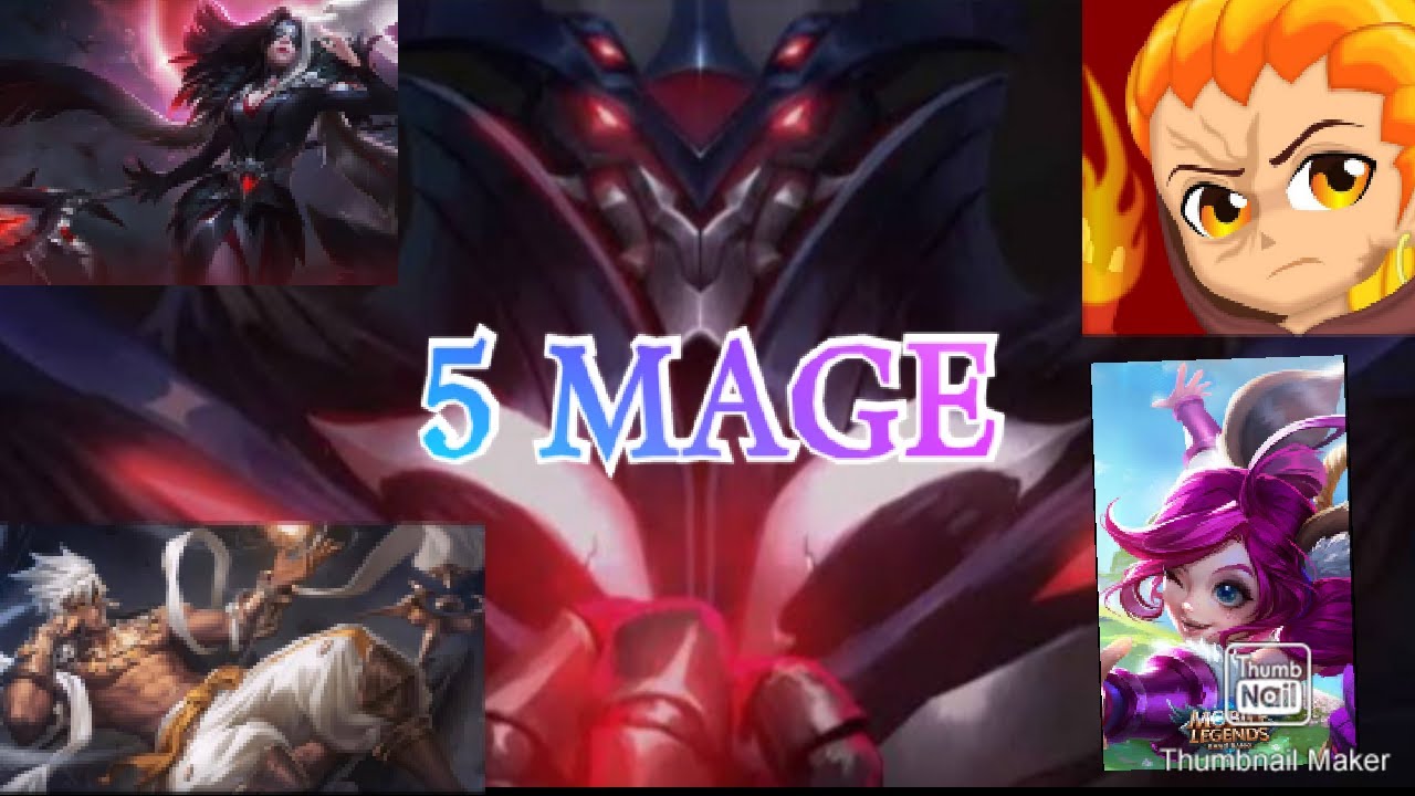 5 MAGE VS NORMAL USER WHO WILL WIN? solo rank (mobile legends bang bang ...