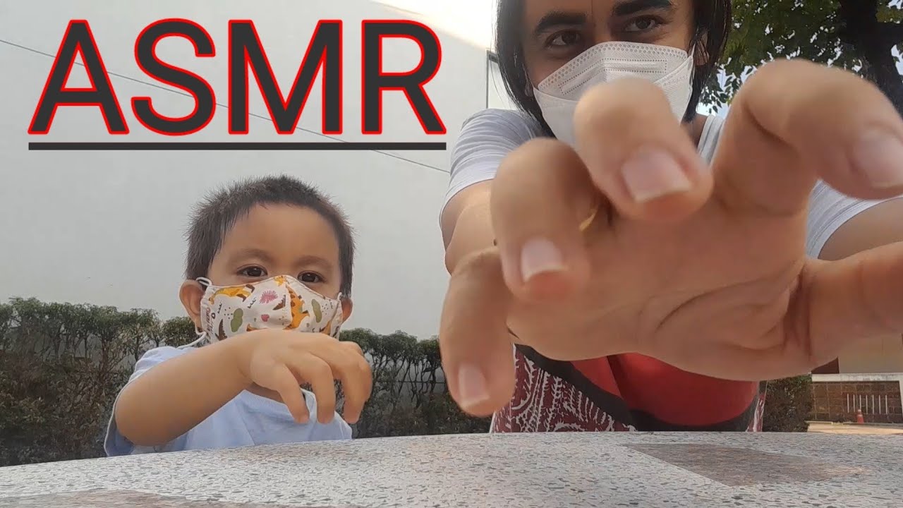 Outdoor ASMR !! My SON TRIES ASMR 🥰 - YouTube