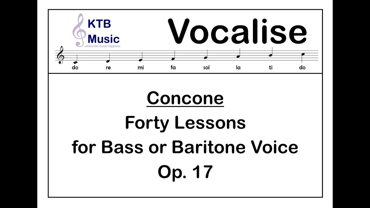 Concone Forty Lessons for Bass (Op. 17) Lesson 2 [Piano Accompaniment ...
