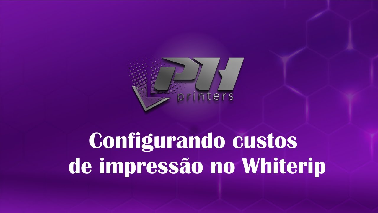 Configurando custos de impressão no Whiterip - PH Printers - YouTube