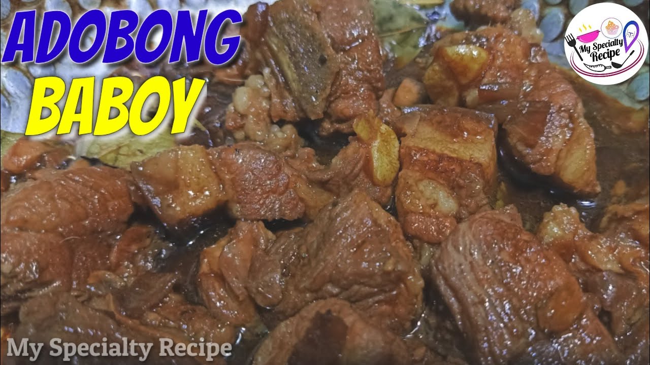 How to cook Basic Adobong Baboy Recipe|Pork Adobo Recipe|Adobo ala Cris ...