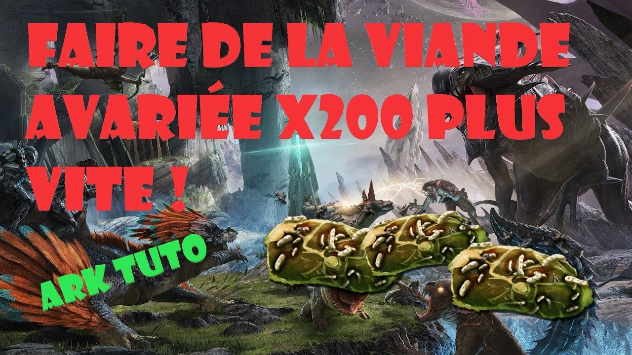 ARK TUTO I Comment faire de la viande avariée plus rapide sur ark - YouTube