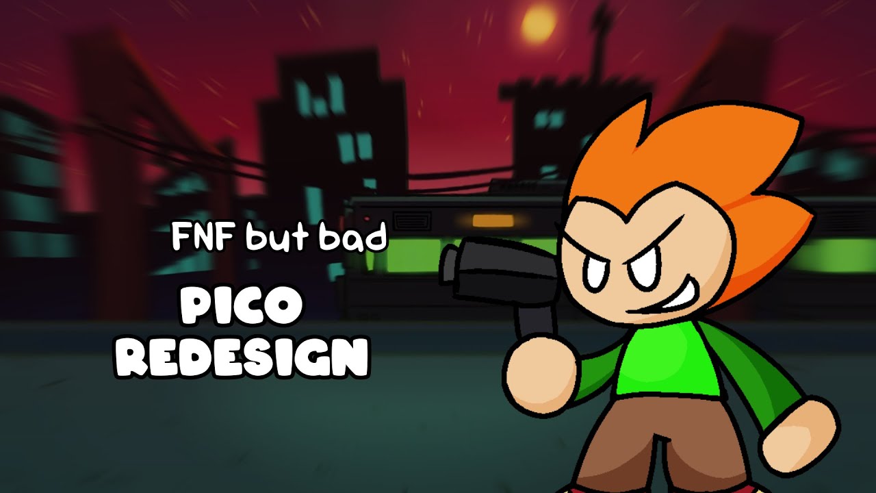 FNF’ but bad || Pico Redesign [SpeedArt] - YouTube
