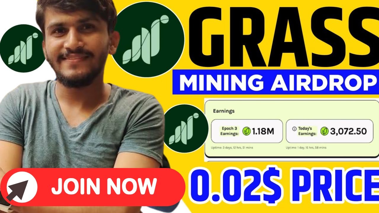 Grass Mining Airdrop | Earn Free Grass Token Airdrop | Sell Your ...