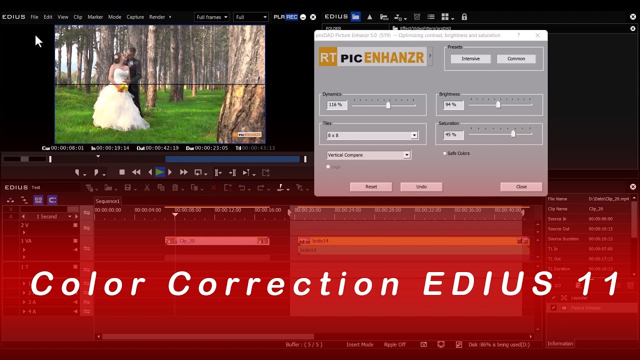 2 - Color Correction | EDIUS 11 Pro | Tech Nestology - YouTube