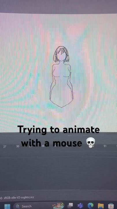 Trying to animate with a mouse 💀 #animation #anime #art #drawing #fyp # ...