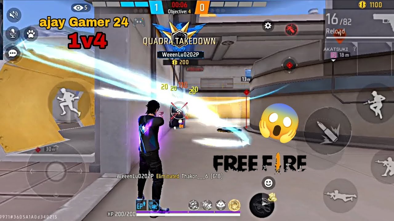 Ajay Gamer 24 🎮🤯🤯🤯🤯cs😱😱1v4🤯🤯 free fire Max 🔥🔥🔥🔥 - YouTube