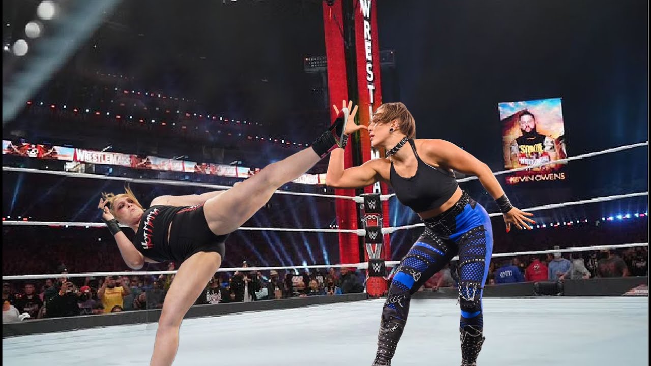 Ronda Rousey vs. Rhea Ripley WWE Full HD - YouTube