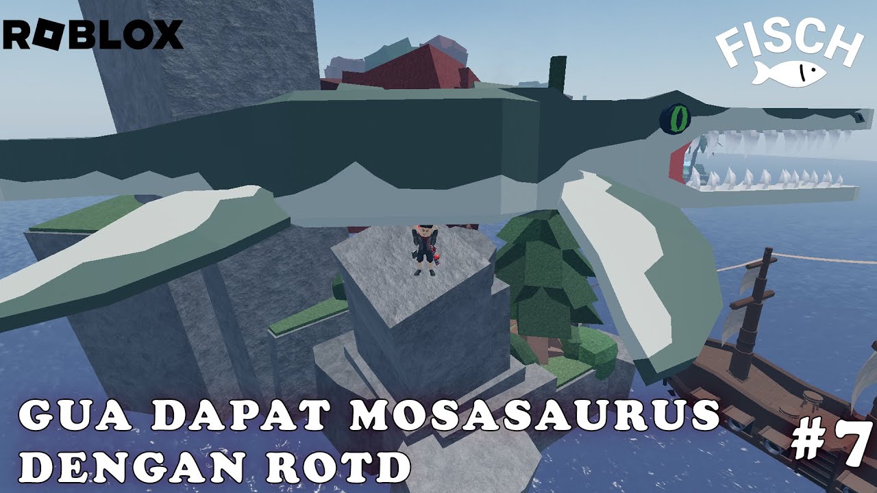 Gua Berhasil Menangkap Mosasaurus Dengan ROTD (Roblox) Fisch Part 7 ...