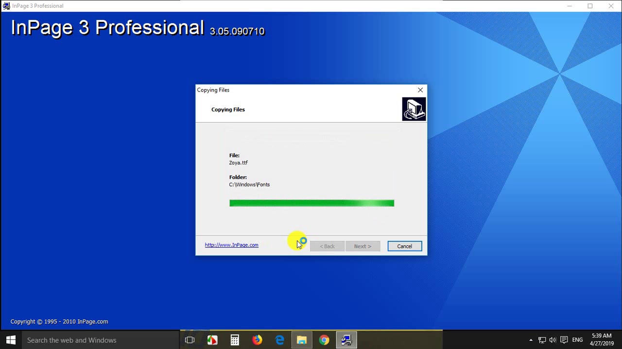 How To Instal InPage 3 Professional In Window 8 10 By Amran Chaudhary ...