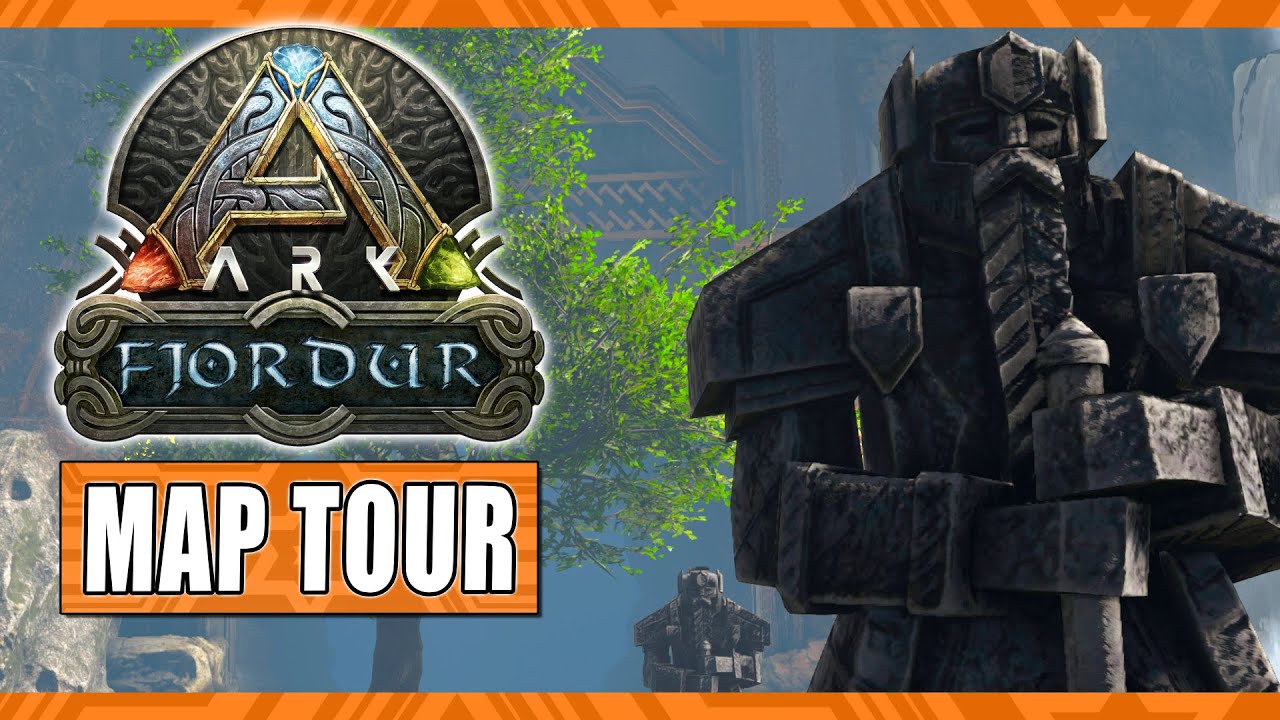 tour of the BEST ARK Survival Evolved map EVER! {Fjordur} - YouTube